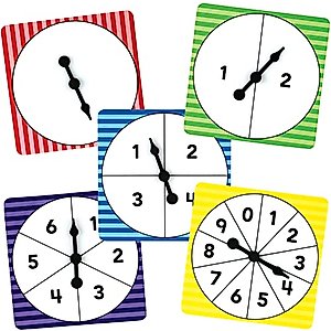 Teacher Created Resources Number Spinners, Set of 5 (20637)
