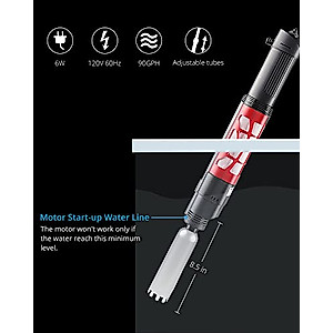 NICREW Automatic Gravel Cleaner, Electric Aquarium Vacuum Cleaner, 2 in 1 Sludge Extractor for Medium and Large Tanks