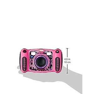 VTech Kidizoom Duo 5.0 Deluxe Digital Selfie Camera with MP3 Player and Headphones, Pink