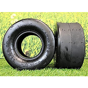 (Set of 2) 11x6.00-5 4 Ply Smooth Tread for Lawn & Garden Zero Turn Mower or Go-Kart