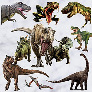Dinosaur Wall Stickers, Peel & Stick Removable Wall Art Sticker Decals for Kids Bedroom Nursery Playroom Living Room,Multicolor