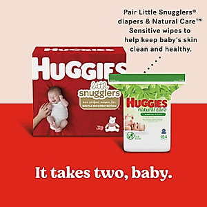 Huggies Natural Care Fragrance Free Baby Wipes Tub, 64 ct