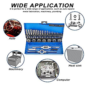 Toolly 32pcs Tap and Die Set, Metric Hardened Steel Tool Set, Essential Threading & Rethreading Tool with Storage Case Perfect for Auto and Machinery Repair