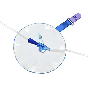 2 Pack Feeding Tube Port Cover with Clip for G-Tube PEG or J Tube Connection Cover
