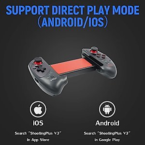 Mcbazel PG-9083s Wireless 3.0 Stretching Extendable Gamepad Telescopic Game Controller Joystick Pad for 5-10 inch Android Smart Phone Tablet Windows PC (NOT for iOS)