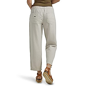 Lee Women's Ultra Lux Mid-Rise Pull-On Crop Capri Pant, Foggy, 16