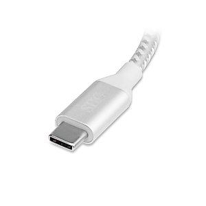 SIIG USB 3.1Type C (USB C) Thunderbolt 3 to Gigabit Ethernet LAN Network and HDMI Adapter Hub with USB 3.0 Type A, Gigabit Etherent and HDMI output - 4K ready (JU-H30712-S1)