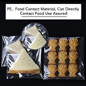 600 Pcs Small Cellophane Bags 3x5", Clear Resealable Cellophane, Self Sealing Bags for Candy Bakery Snacks Cookie Jewelry,Cello Bags for Party Decorative Gift.