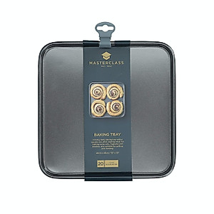 Master Class 26cm/10 Non-Stick Square Baking Tray Sheet Pan | Ideal for Making Swiss Rolls Flapjacks Pastries Grilling or Roasting