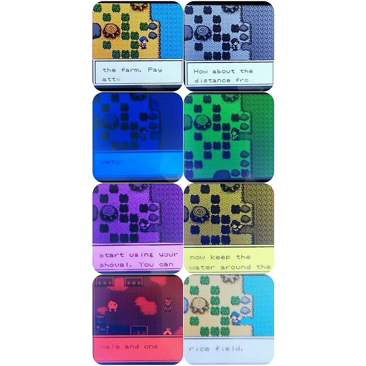 RGRS Nintendo Game Boy Color Backlight Mod Kit with Glass Screen Lens [video game]