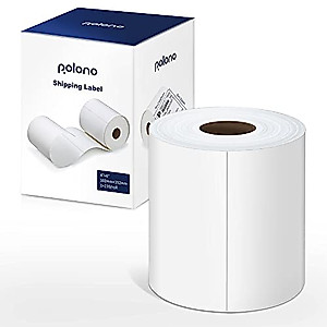POLONO Label Printer, PL420 4x6 Thermal Printer, High-Speed Shipping Label Printer, Commercial Direct Thermal Printer, Shipping Label, 4 x 6 Direct Thermal Labels, 220 Labels/Roll