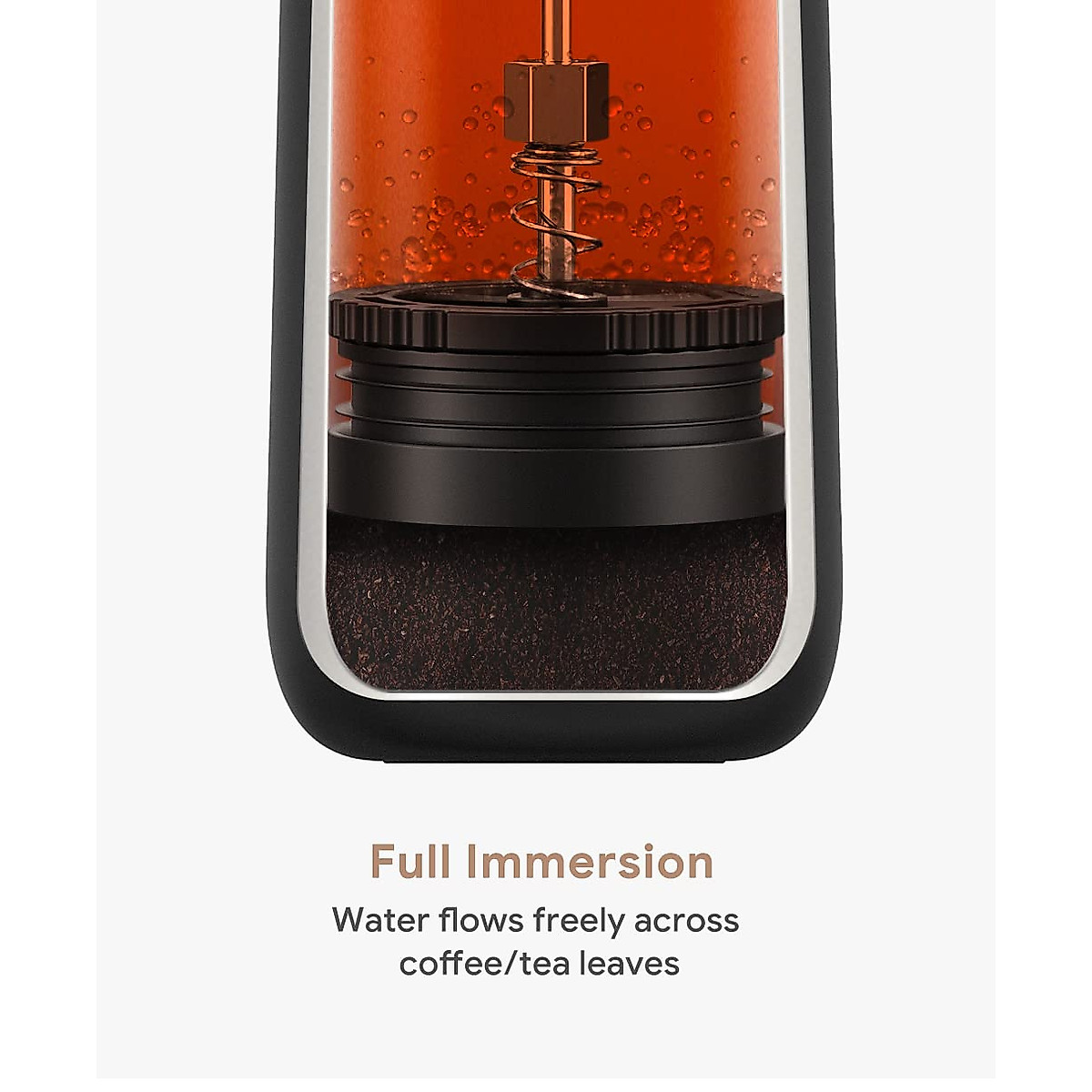 BENFUCHEN Portable French Press Coffee Maker Car-Go Vacuum Insulated Travel Bottle Mug, Hot/Cold Brew Coffee Press With Four-Layer Unique Filter Mesh Stainless Steel Tea Press Single Serve