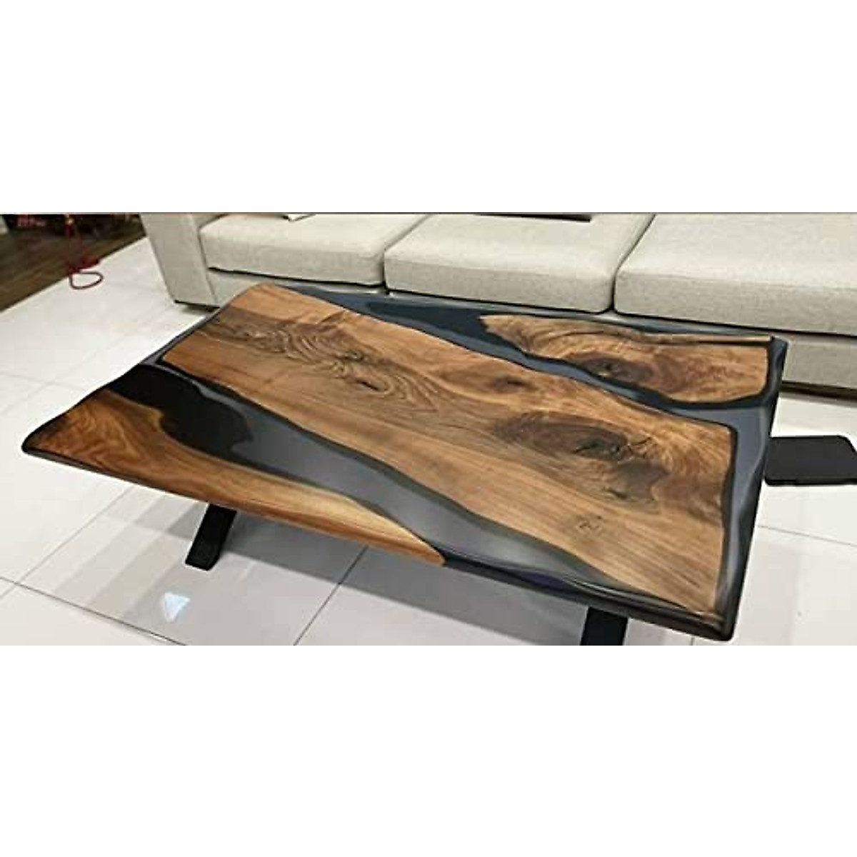 Epoxy Table, Live Edge Wooden Table, Epoxy Resin River Table, Natural Wood,Dining Table, Natural Epoxy Table, Resin Table