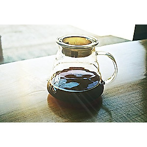 Hiware 600ml Coffee Server, Standard Glass Coffee Carafe, Coffee Pot, Clear