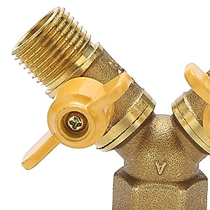 Garden Hose Splitter, G1/2 Inch Faucet Splitter, Washing Machine Water Splitter, Garden Irrigation Tap Adaptor