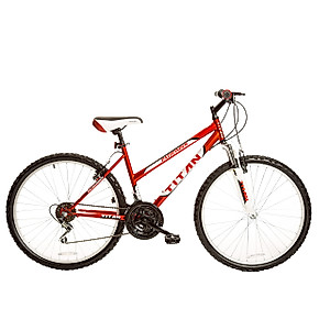 Titan Pathfinder Ladies 18-Speed All Terrain Mountain Bike with Front Shock Suspension
