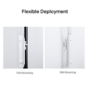 TP-LINK EAP110-Outdoor V3 N300 Long Range 11n 2.4G Wireless Outdoor Access Point, Flexible Installation, Free EAP Controller Software (Renewed)