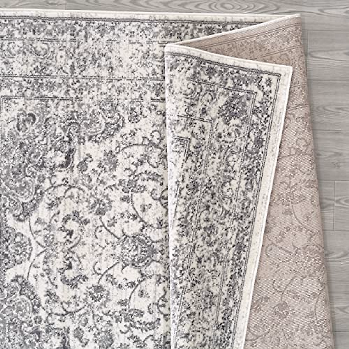 3212 Distressed Silver 7'10x10'6 Area Rug Carpet Large New