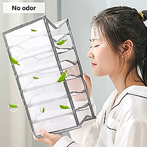 3 PCS Wardrobe Clothes Organizer, 7 Grids Clothes Organizer for Folded Clothes, Space Saving, Easy to Clean, Can be Used as Drawer Organizers for Clothing, Suitable for Pants Shirts Panty