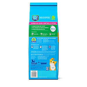 Fresh Step Non-Clumping Premium Cat Litter with Febreze Freshness, Scented - 7 Pounds (Package May Vary)