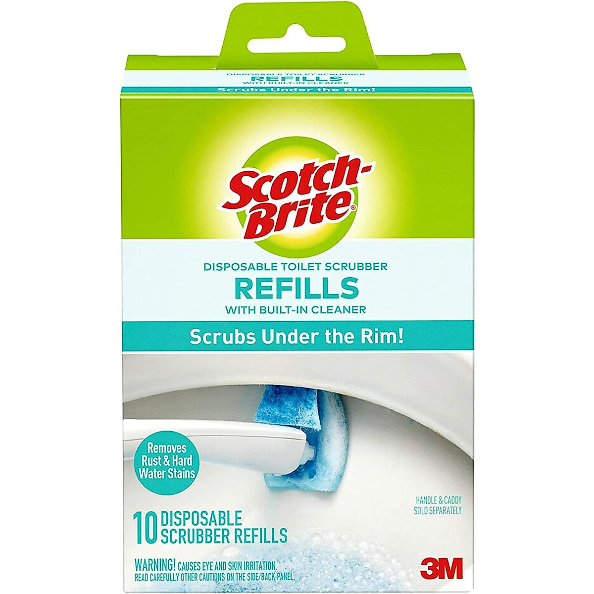 Scotch Brite Toilet Scrubber Refills 3 Boxes of 10 Each Value Bundle Pack Click N Flip