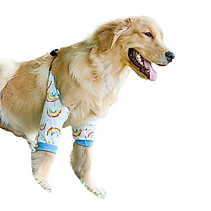 Print Dog Surgical Puppy Elbow Knee Padded Support Wound Elbow Brace Pet Joint Knee Care Supply