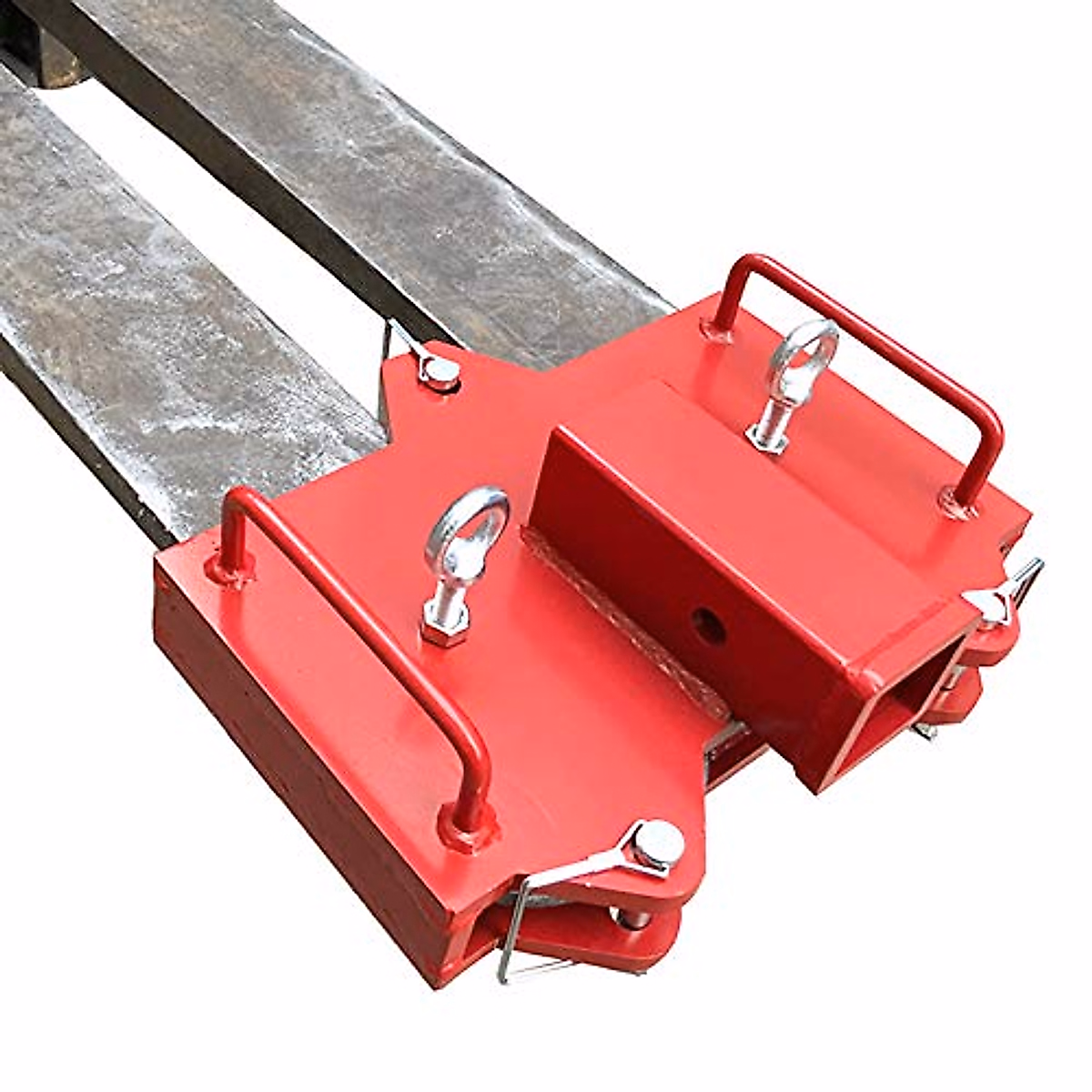 Hydraker 2" Forklift Trailer Hitch Receiver Ball Hitch Attachments Fit for Dual Pallet Forks