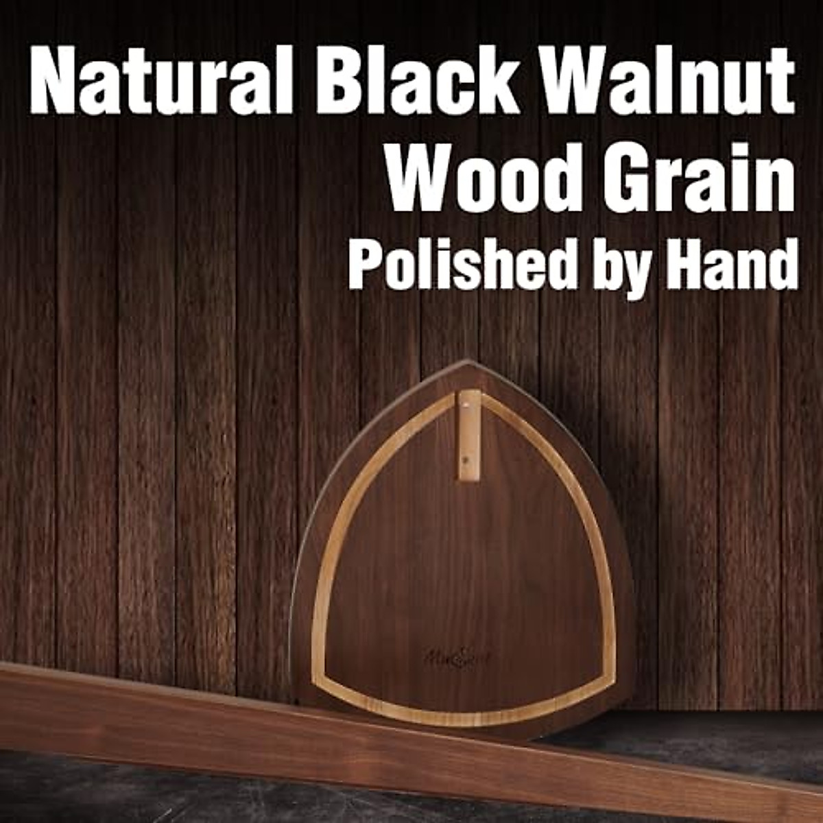 Musbeat Acoustic Guitar Stand, Wood Guitar Stands Floor for Acoustic Guitar, Wooden Guitar Stand for Electric Guitar, Mandolin, Black Walnut Guitar Hanging Stand for Home, Living Room, Decoration