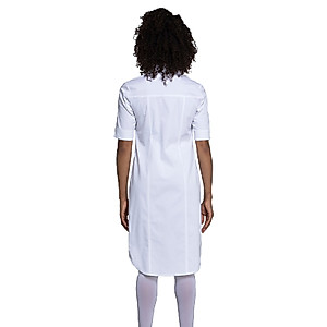 Cherokee Women Scrubs Dress Workwear Professionals Button Front WW500, XL, White
