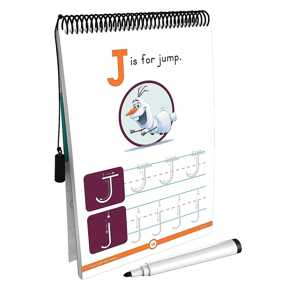 Disney Learning Frozen 2 Trace With Me Letters Tracing Books for Kids Ages 3-5, Preschool Upper- and Lowercase Letter Tracing Wipe Clean Workbook, Dry Erase Handwriting Practice Book for Kids, Pre K +