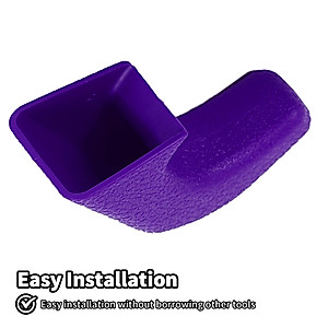 JWWY Bumper Tow Hook Covers Tow Trailer Hitch Receiver Cover Towing Hitch Rubber Sleeve Protector Cover Trim Fit for 2007-2025+Jeep Wrangler JL Gladiator JT 4XE JK Exterior Accessories 2pcs Purple