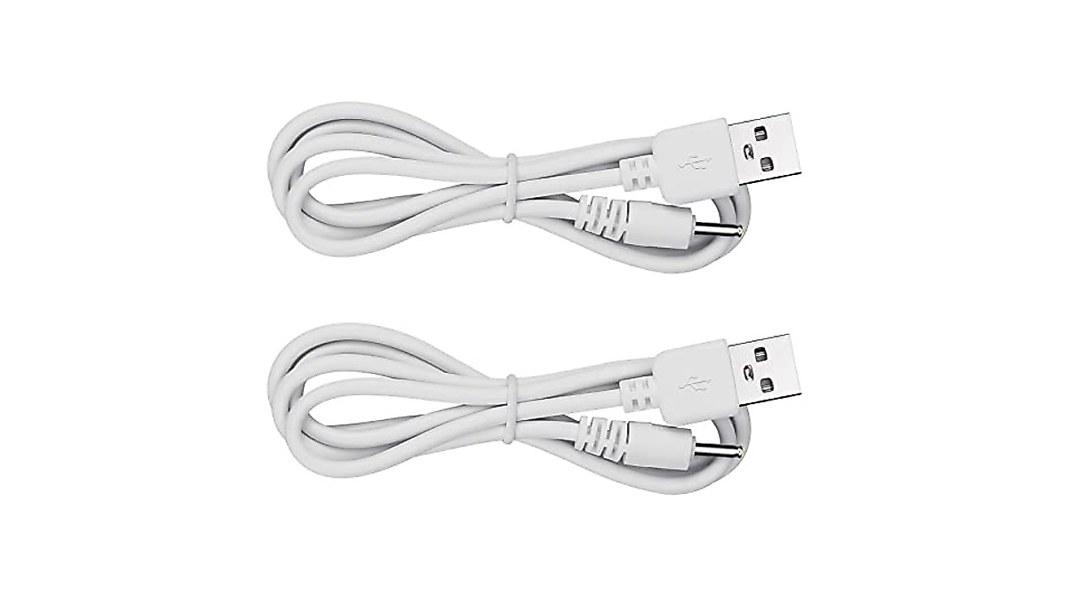 Smays Charger Cable for Infant Optics DXR-8 - 2-Pack