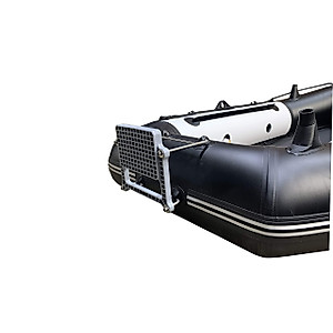 7.5ft Inflatable Fishing Boat Raft Dinghy Pontoon with Air Floor with Motor Bracket