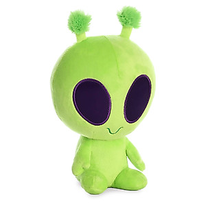 Aurora® Interstellar Galactic Cuties™ Twitch Light Up Alien Stuffed Animal - Cosmic Companions - Illuminating Fun - Green 8 Inches