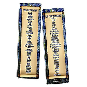 Christian Bookmarks Cards - Books of The Bible Bookmarks (60 Pack) - Collection & Gift with Inspirational Motivational Encouraging Scripture Based Messages
