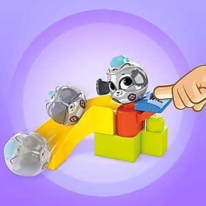 Mega Bloks Peek A Blocks Schoolhouse with Big Building Blocks, Building Toys for Toddlers (42 Pieces)