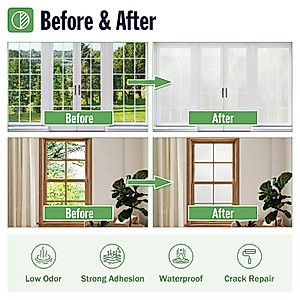 DWIL Frosted Glass Paint for Window - Window Privacy Paint, Waterproof & UV Resistant, Frosted Glass Spray, for Glass Surface in Bathroom, Kitchen, Room, Sliding Door, 16oz (with tools)