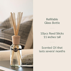 Archipelago Botanicals Mango Tangerine Reed Diffuser, Home Fragrance Reed Diffuser, Includes Fragrance Oil, Decorative Wooden Cap & 10 Diffuser Reeds, Perfect for Home, Office or Gift, 7.85 fl oz