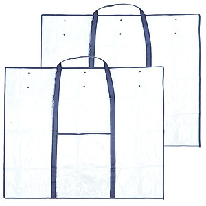Ubamdom 2 PCS Large Art Portfolio Bag, 48" x 36" Art Portfolio Case, Art Portfolio Bag, PVC Anchor Chart Storage, Large Capacity Bulletin Board Organizer with Pocket, For Classroom, Office(Black)