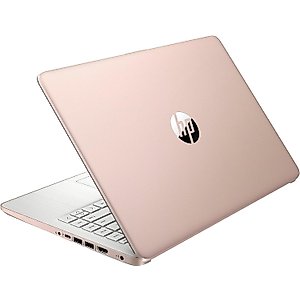 HP 2022 Stream 14" HD BrightView Laptop, Intel Celeron N4120, 8GB RAM, 320GB Storage(64GB eMMC+256GB Micro SD), Intel HD Graphics, 720p Webcam, 1 Year Office 365, Rose Gold, Win 11