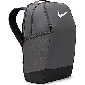NIKE Unisex - Adult Brasilia 9.5 Backpack, Iron Grey/Black/White, One Size