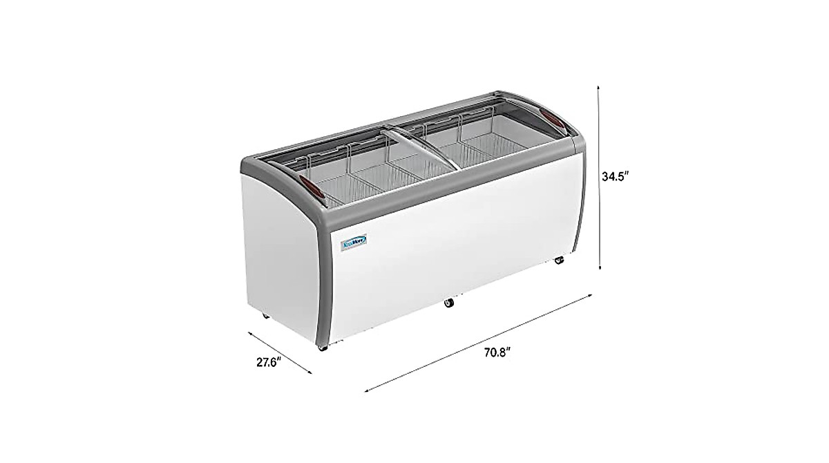 KoolMore 20 Cu. Ft. Ice Cream Freezer - Eco-Friendly Display