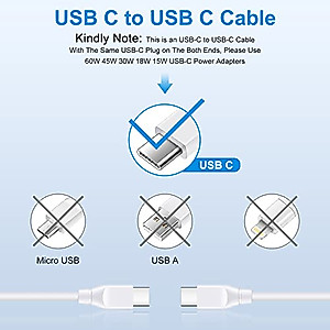 Samsung Charger Fast Charging Cable for Galaxy S24 A54 S23 S22 Ultra A14 A23 A34 A24 5G A13 A12 A53 A51 A03S S21 S20 FE 5G S10 S9,60W USB C to USB C Cable Fast Charger Cord for Pixel 8 7 6 Pro 6A 5A