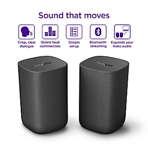 Roku Wireless Speakers (for Roku Smart Audio or Roku TV) (Renewed)