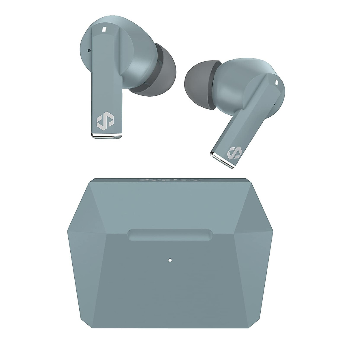 dyplay True Wireless Earbuds with Mic,Active Noise Cancelling Bluetooth 5.0 in-Ear Headphones with Premium Stereo Sound,Touch Control and Wireless Charge,Type C 10min Fast Charge 2H Playtime