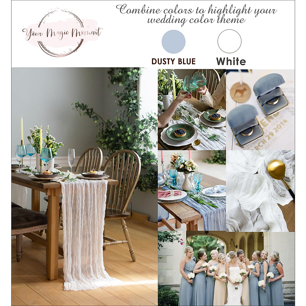 White Cheesecloth Table Runner Set of 2, 12 ft Cotton Gauze Runner Rustic Table Decorations, Cheese cloth Fabric Bulk for white party decor, bohemian table runner Extra Long Boho Cheese Cloth (142 in)