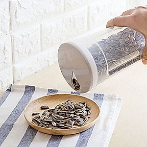 EORTA Plastic Tall Food Storage Spaghetti Noodle Pasta Container with Locking Lid Clear Dry Food Keeper Canister Cereal Crisper Box