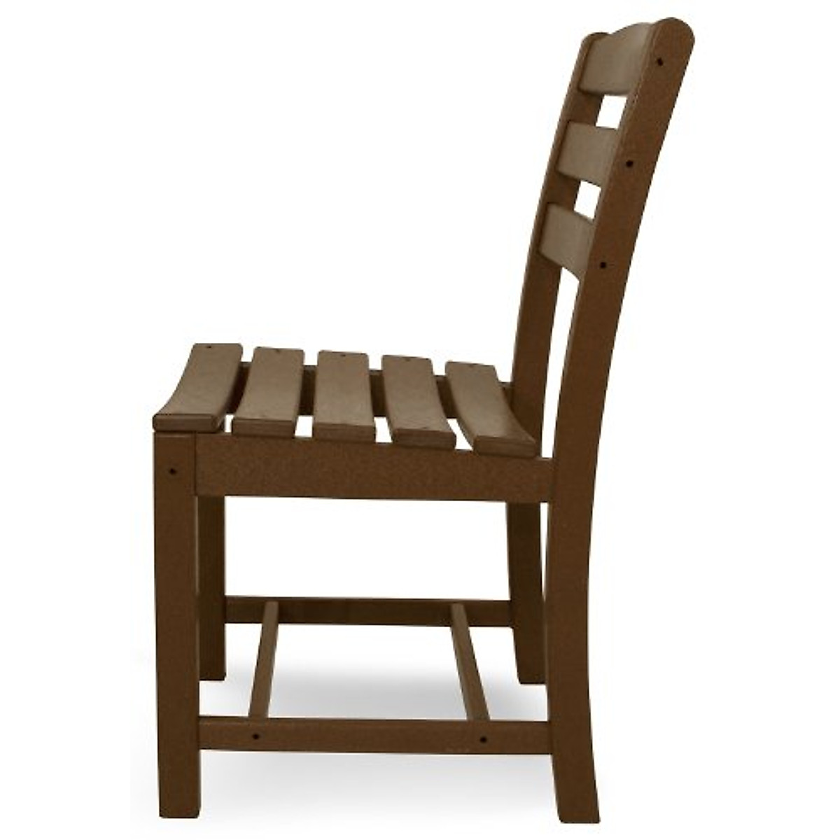 POLYWOOD TD100TE La Casa Café Dining Side Chair, Teak