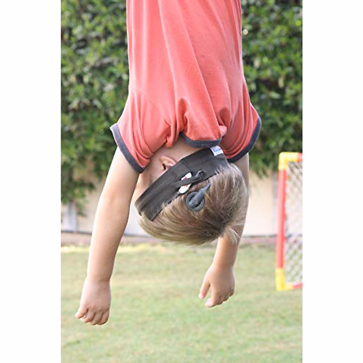 hearinghenry JUNIOR Sports Cochlear Implant Headband (Age 3yrs-10yrs) (Blue Lightning)