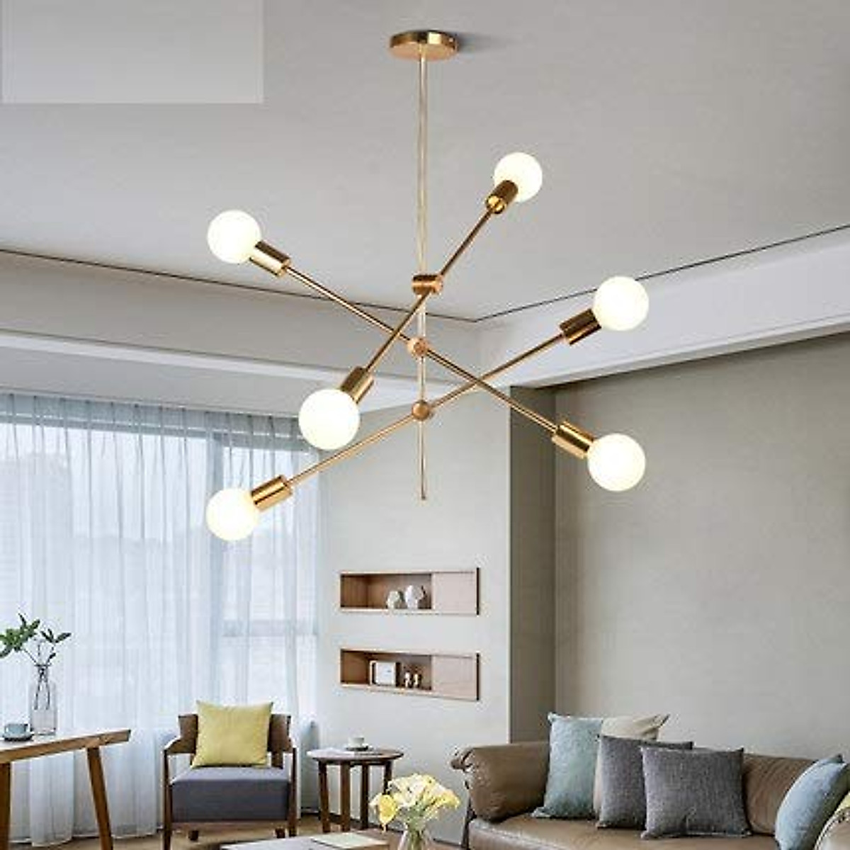 KGC LED Edison Globe Light Bulbs, Warm White 2700K CRI 90, LED Filament Light Bulb, 5W Equivalent to 40W, G25(G80) Dimmable LED Bulbs, Milky Glass, Bathroom Vanity Mirror, Pack of 6